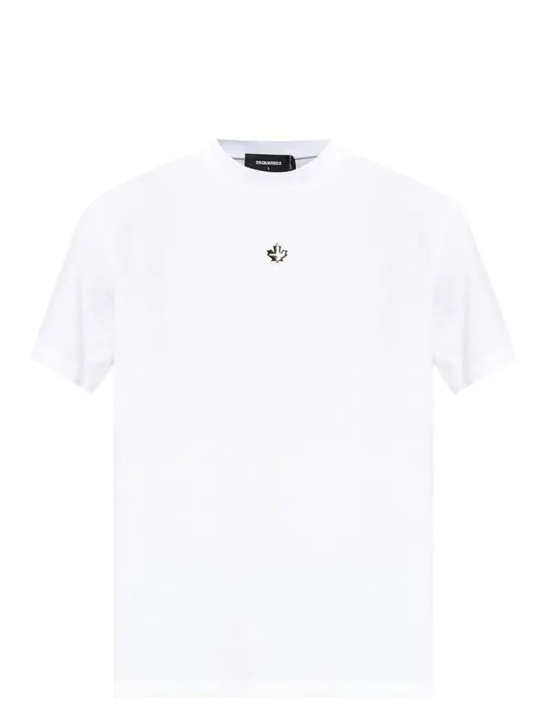 Dsquared2 Logo-appliquéd Cotton T-shirt - White
