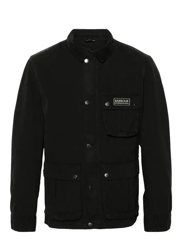 BARBOUR INTERNATIONAL Tourer Barwell Cotton Shirt Jacket - Black