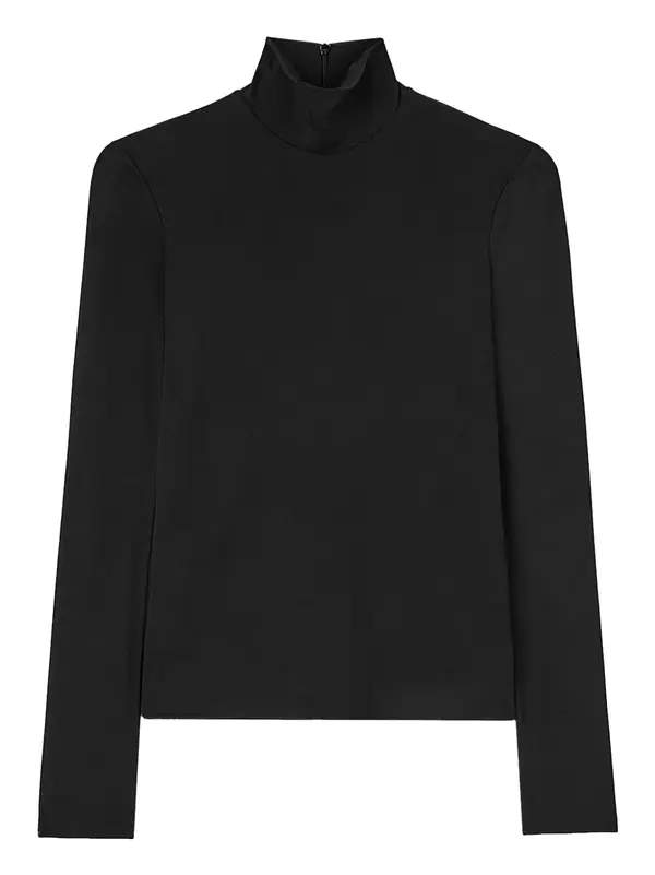 JIL SANDER High-neck Jumper - Black