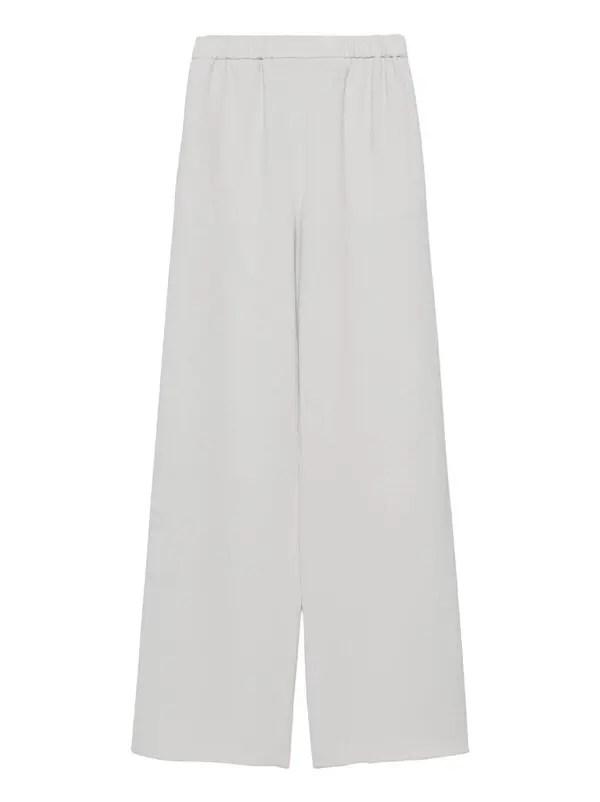 Emporio Armani High-waist Wide-leg Trousers - Grey