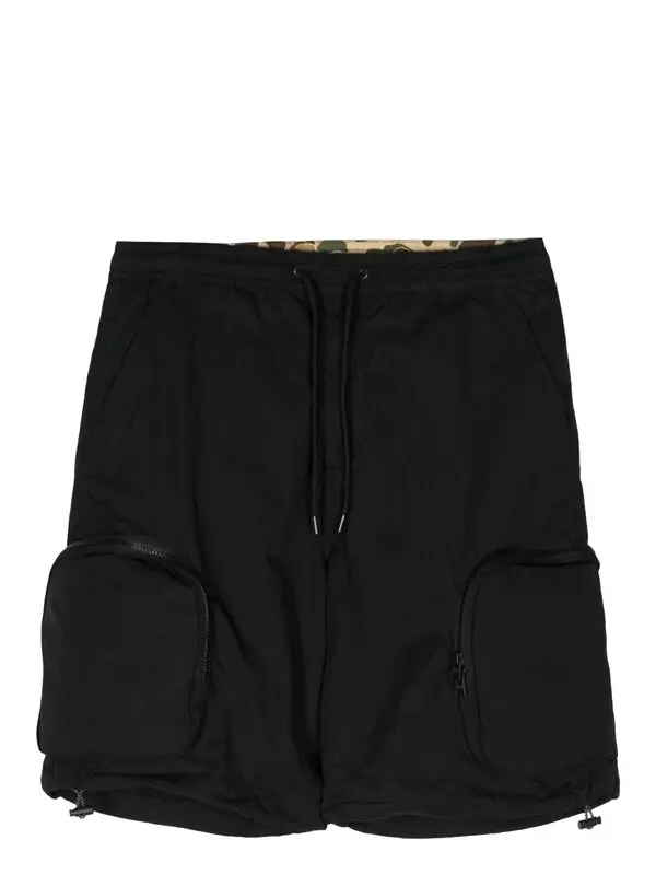 Alpha Industries Drawstring Cotton-blend Shorts - Black