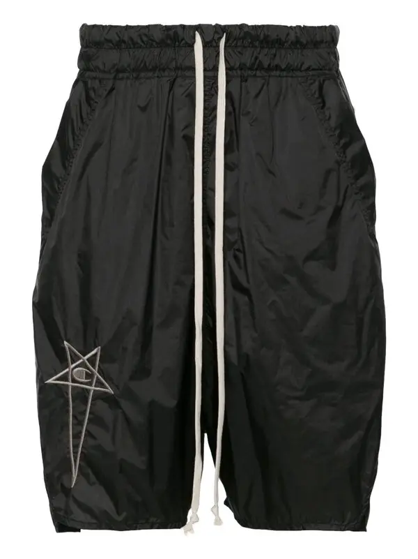 Rick Owens Beveled Track Shorts - Black