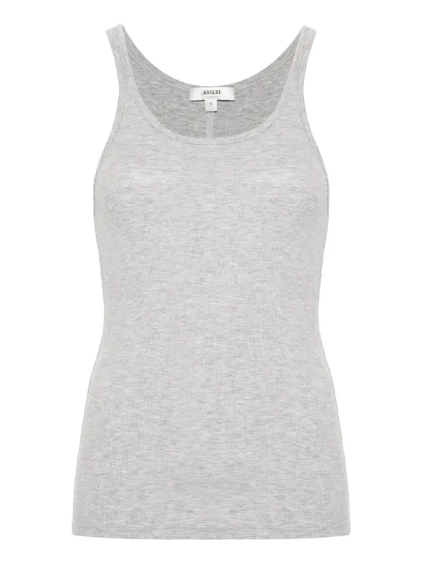 AGOLDE Sleeveless Jersey Tank Top - Grey