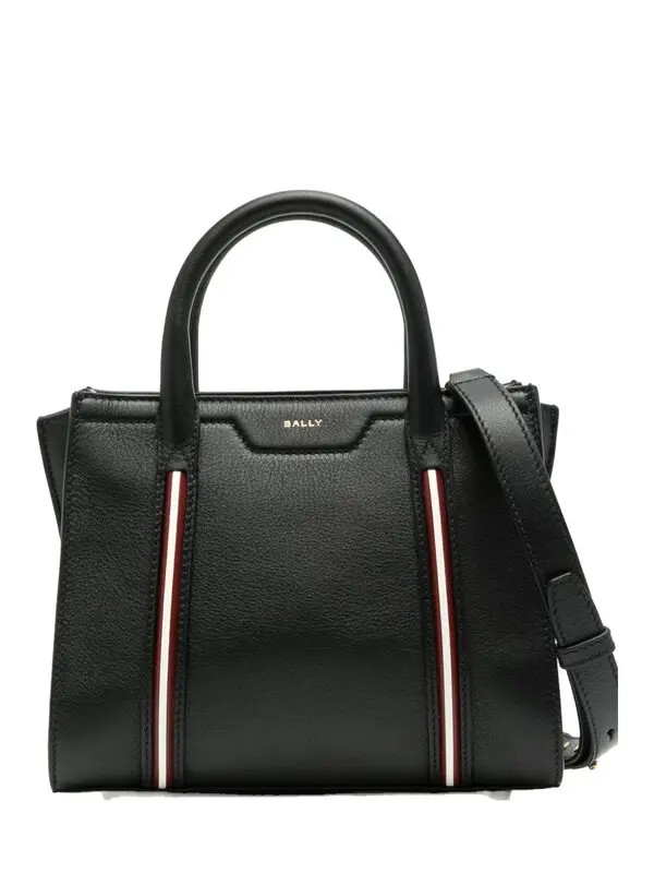Bally Striped Leather Tote Bag - Blue