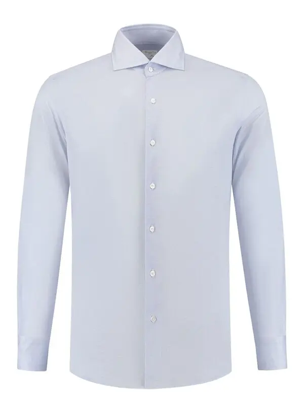 FINAMORE 1925 Eduardo Cotton Shirt - Blue