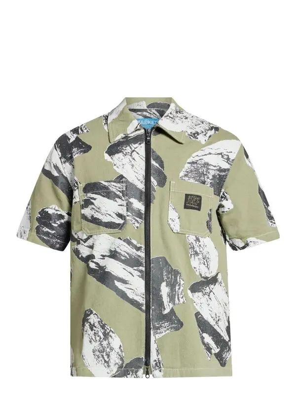 MARKET Talus Cotton Shirt - Green