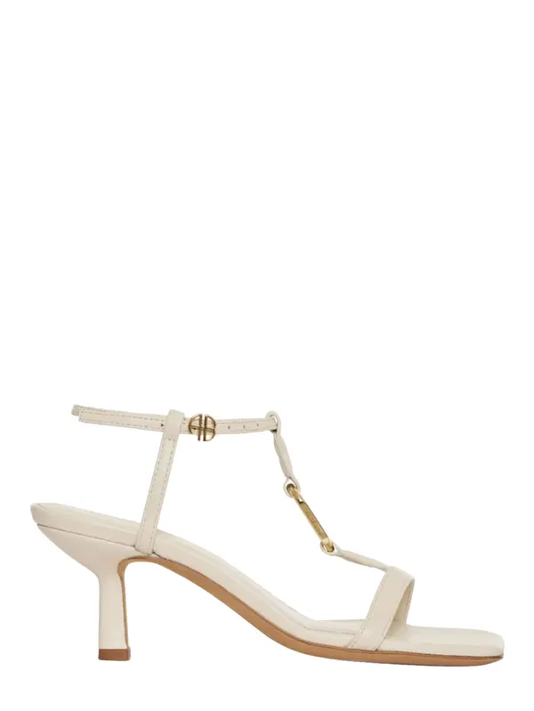 ANINE BING Kiera 50mm Square-toe Sandals - Neutrals