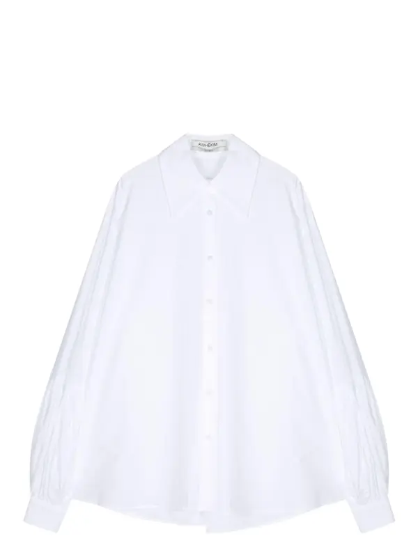 KIMHEKIM Oversized Poplin Shirt - White
