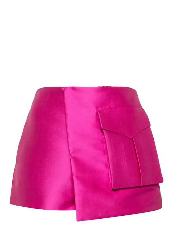 ISABEL SANCHIS Satin Mini Shorts - Pink