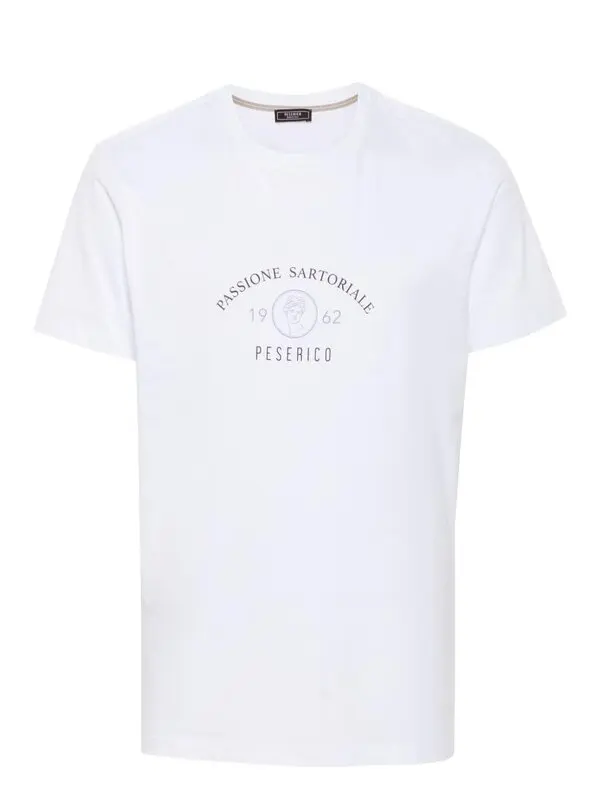 Peserico Logo-print Cotton T-shirt - White
