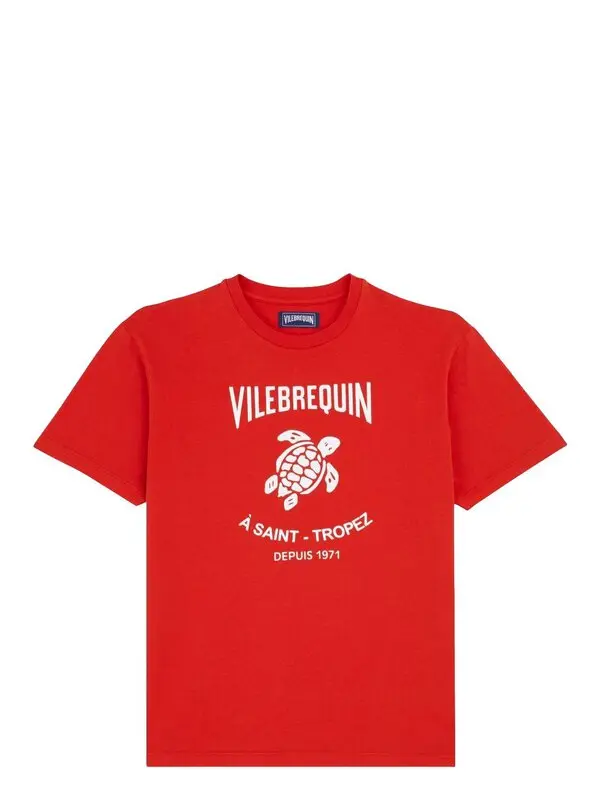 Vilebrequin Logo-print Cotton T-shirt - Red