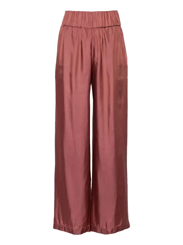 Aspesi Straight-leg Satin Trousers - Pink