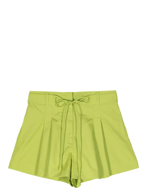 Ulla Johnson Drawstring Cotton Shorts - Green
