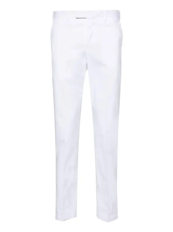 PT TORINO Slim-cut Cotton Chino Trousers - White