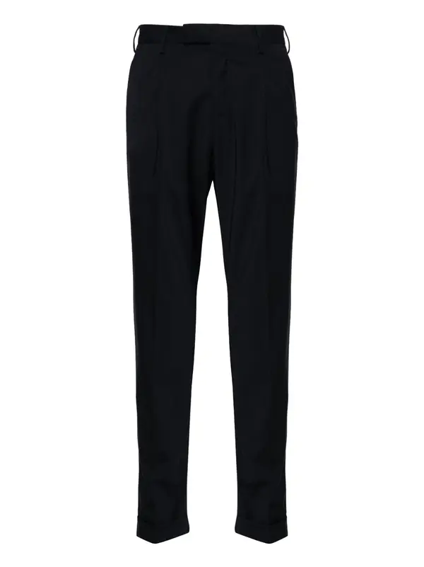 PT TORINO Tapered-leg Tailored Trousers - Blue
