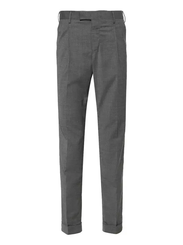 PT TORINO Tapered-leg Tailored Trousers - Grey