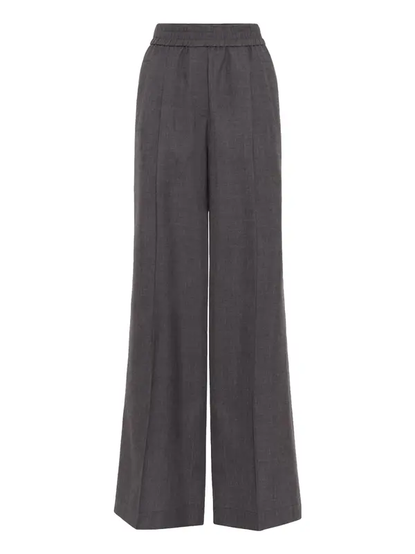 Brunello Cucinelli Wide-leg Trousers - Grey