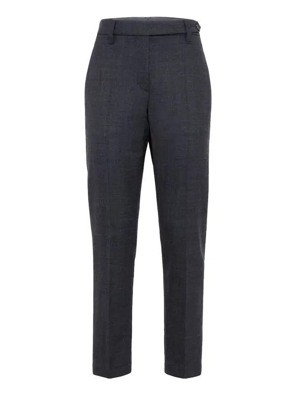 Brunello Cucinelli Cropped Trousers - Grey