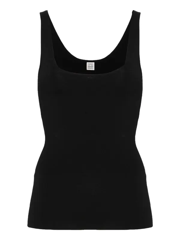 TOTEME Fine-knit Tank Top - Black
