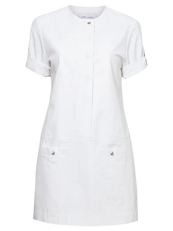 Proenza Schouler White Label Short-sleeve Mini Dress - White