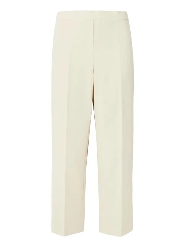 Theory Treeca Crepe Slim-leg Trousers - Neutrals