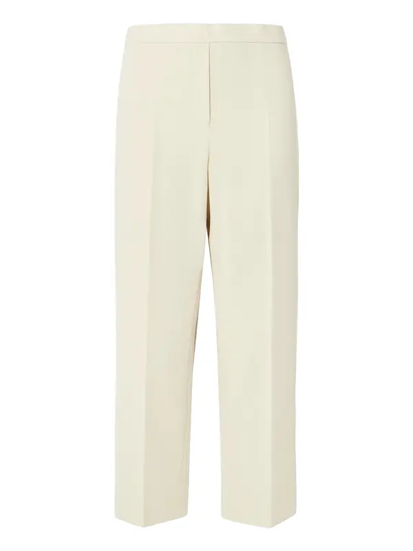 Theory Treeca Crepe Slim-leg Trousers - Off-white