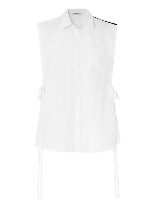 PETER DO Tie-detailed Blouse - White