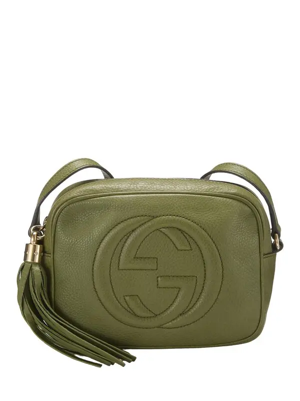 Gucci Grained Leather Soho Disco Bag - Green