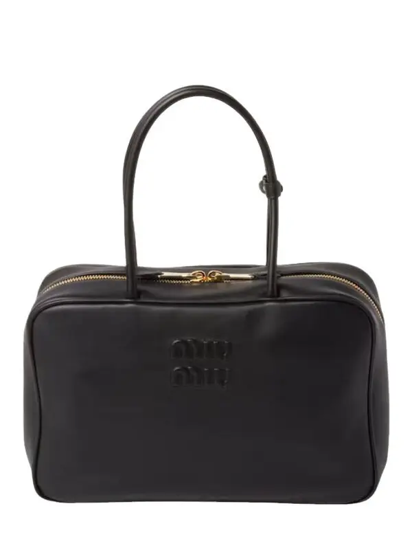 Miu Miu Beau Leather Bag - Black