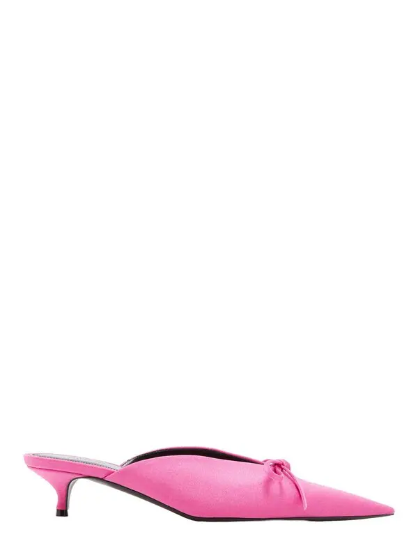 Balenciaga Knife Bow Slingback Pumps - Black