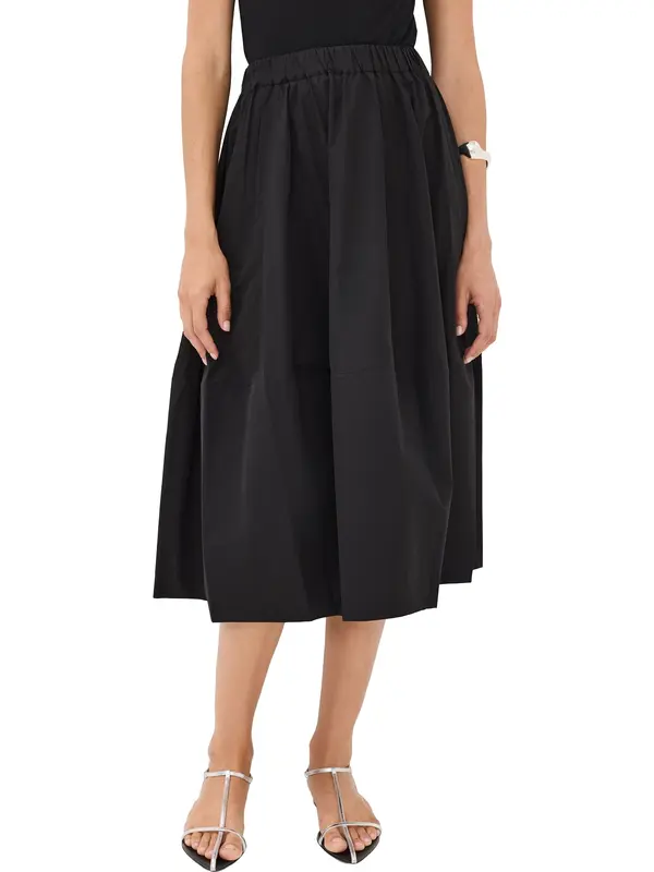 Co Bubble Midi Skirt - Black