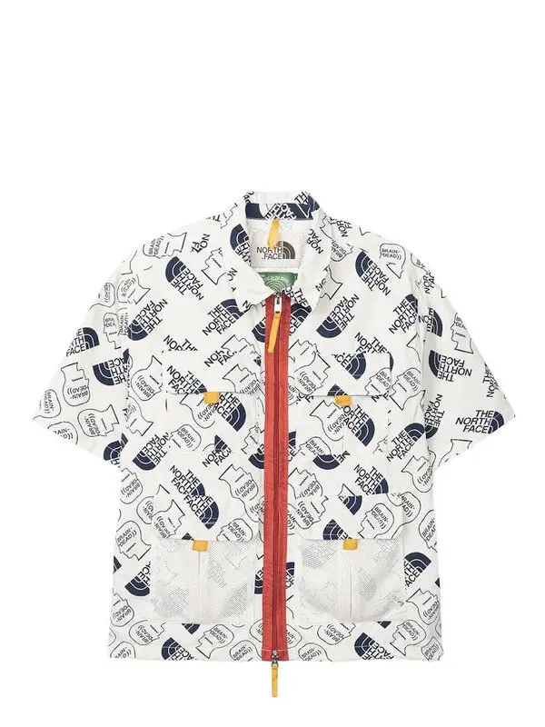 The North Face X Brain Dead Boxy Mountain Shirt - Vintage White