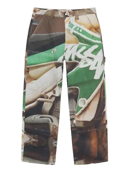 StÜssy Canvas Work Pant - Baja Print