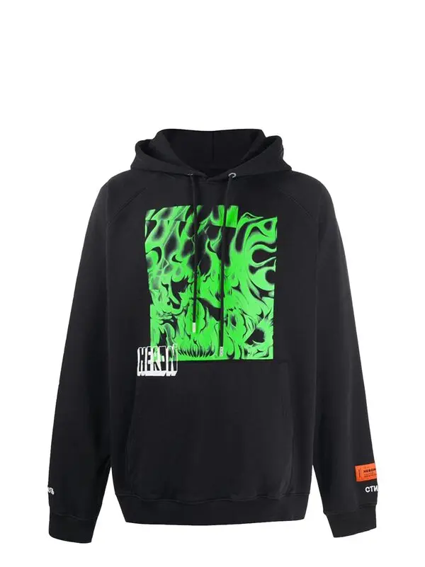 Heron Preston Skull Print Crewneck Sweatshirt - Black