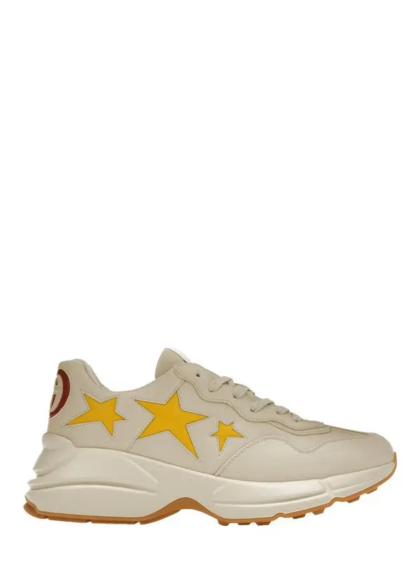 Gucci Rython Sneakers - Ivory/yellow