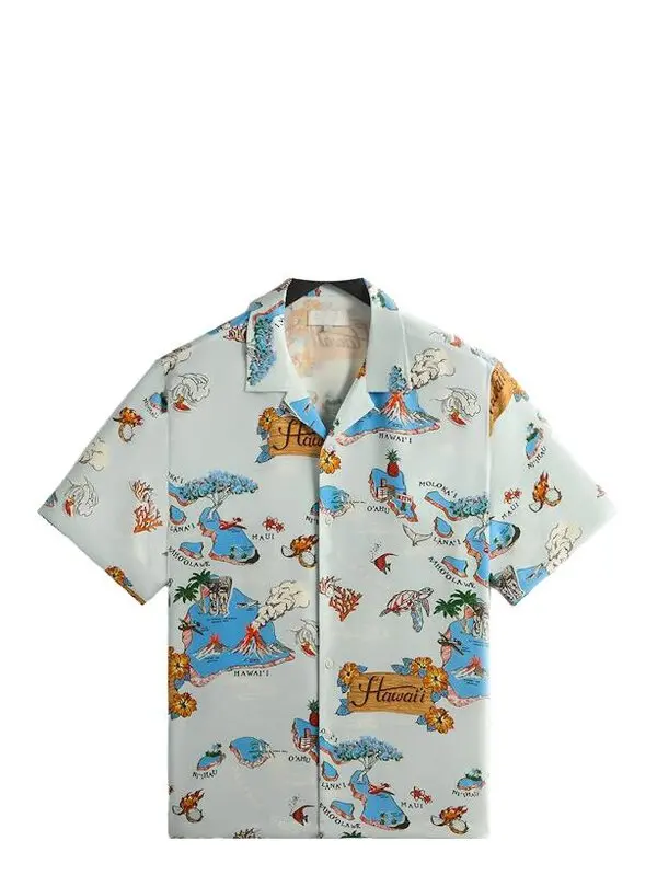 Kith Hawaii Thompson Camp Collar Shirt - Oyster