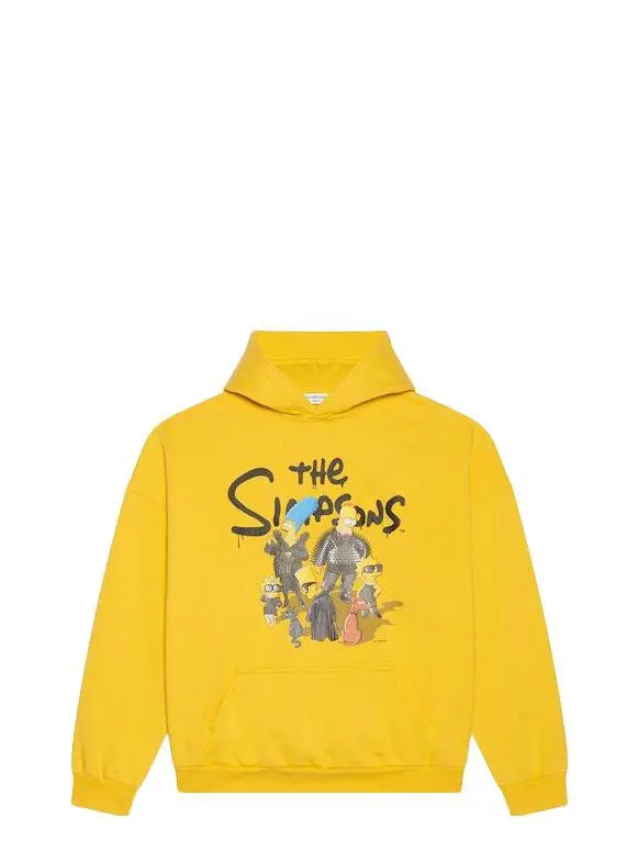 Balenciaga X The Simpsons Wide Fit Hoodie - Yellow