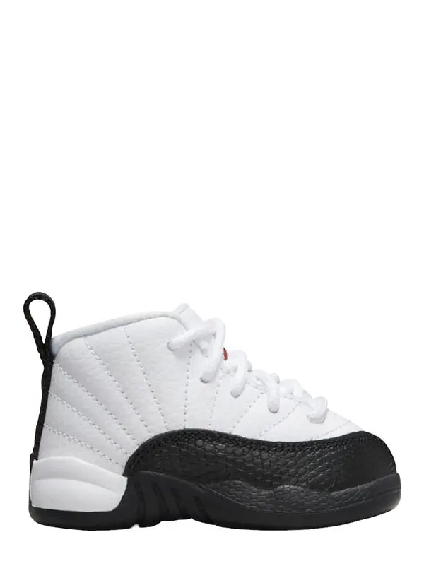 JORDAN 12 Retro Taxi Flip Sneakers - White/gym Red/black