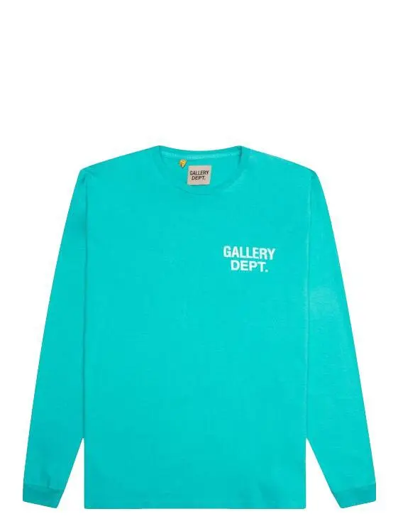 GALLERY DEPT. Souvenir Long Sleeve Tee Shirt - Teal