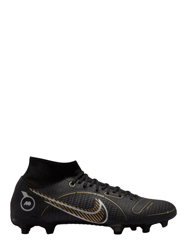Nike Mercurial Superfly 8 Academy Fg/mg - Black/metallic Gold/metallic Silver
