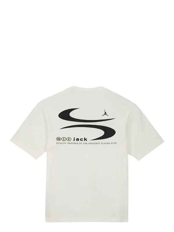 TRAVIS SCOTT Cactus Jack X Jordan Mj Ts Logo Tee Shirt - Sail