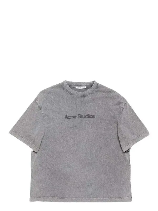 Acne Studios Fasded Logo T-shirt - Faded Grey