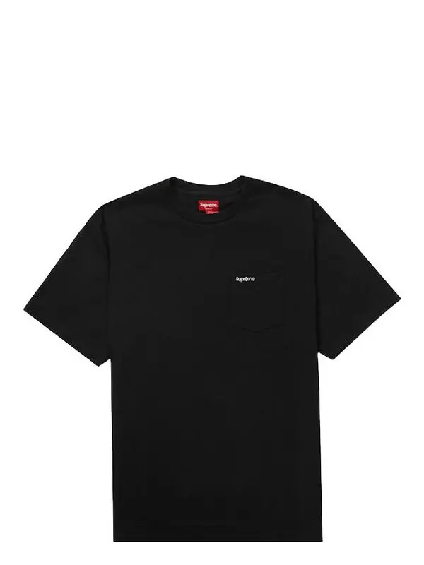 Supreme Short Sleeve Pocket Tee Shirt - Black