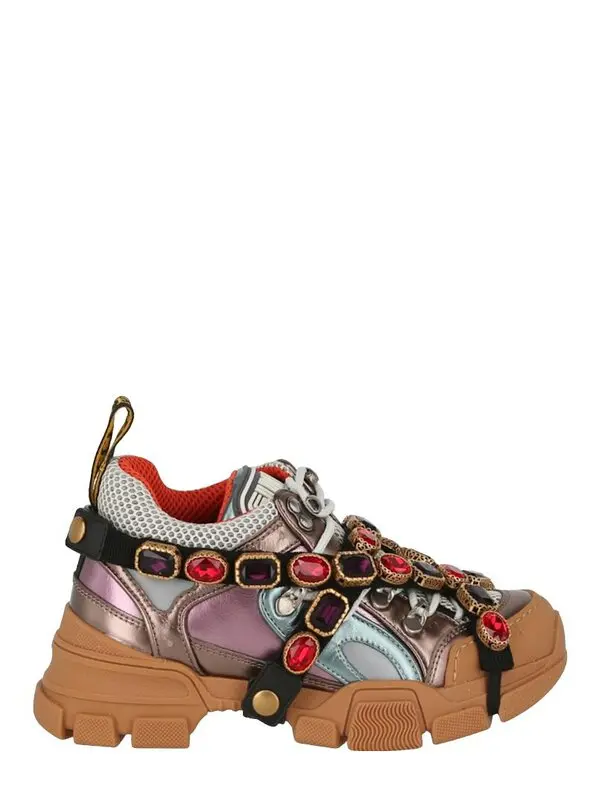 Gucci Flashtrek Metallic Sneakers - Multicolor