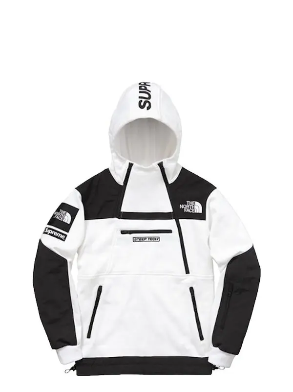 Supreme The North Face Steep Tech Hooded Sweatshirt - White