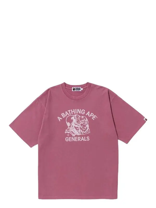 A BATHING APE Pigment Dyed General Relaxed Fit Tee Shirt - Purple