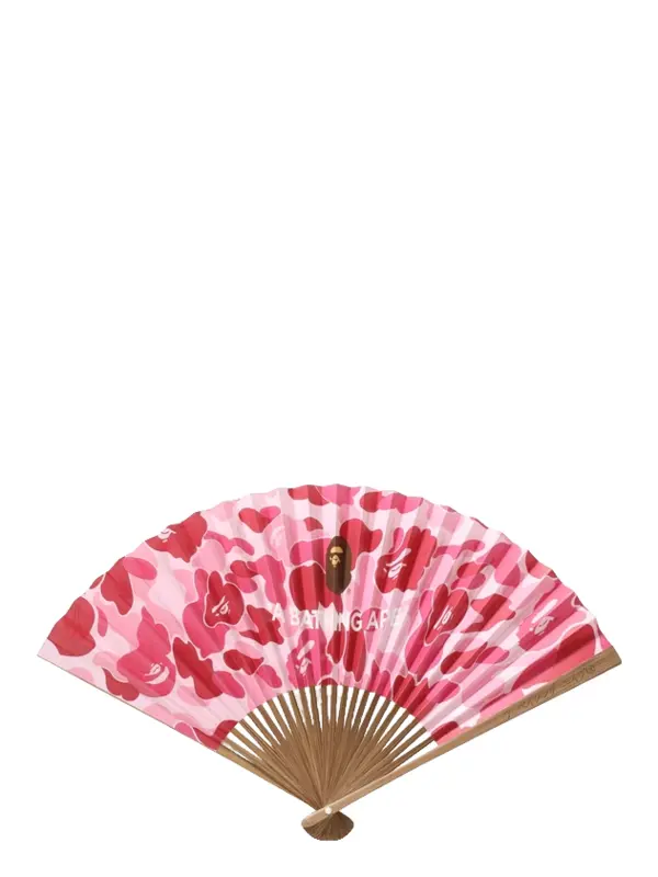 A BATHING APE Japanese Folding Fan - Red