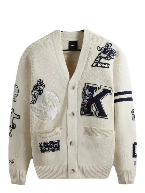 Kith Russell Athletic Cuny Queens College Cardigan - Sandrift