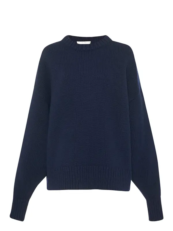 THE ROW Ophelia Wool-cashmere Sweater - Navy
