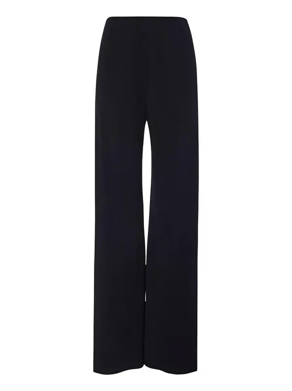 THE ROW Gala Wide-leg Trousers - Black